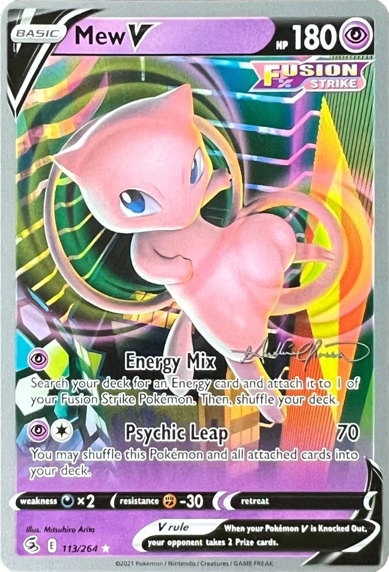 Mew V - Mewtwo kort - Korthylden